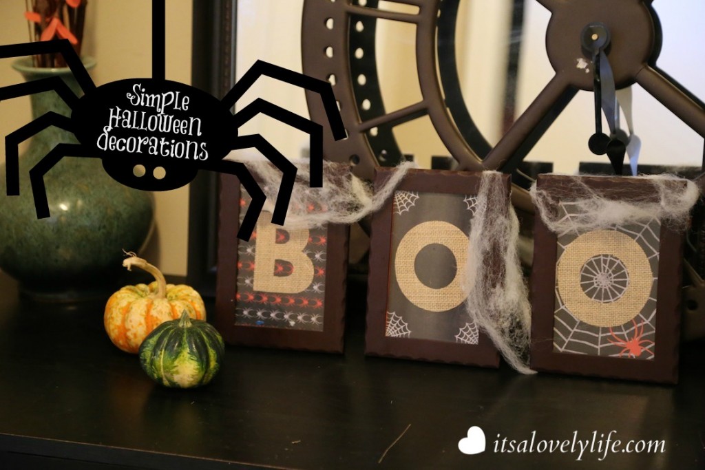 Simple Halloween “Boo” Decor | It's a Lovely Life!