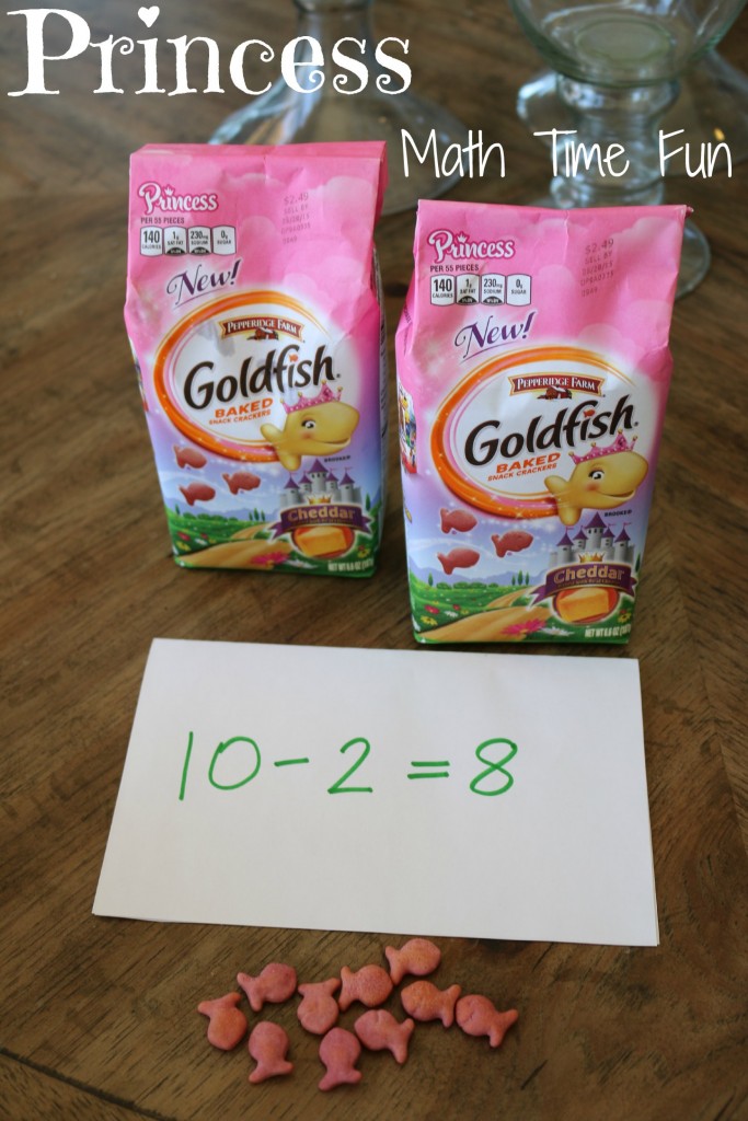 Math Time Fun With Goldfish® Princess crackers | It's a Lovely Life!